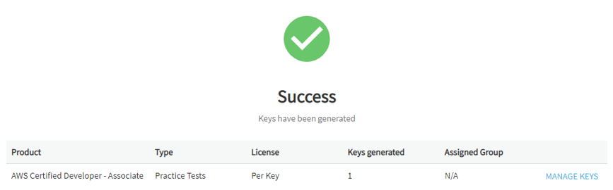 How to order keys